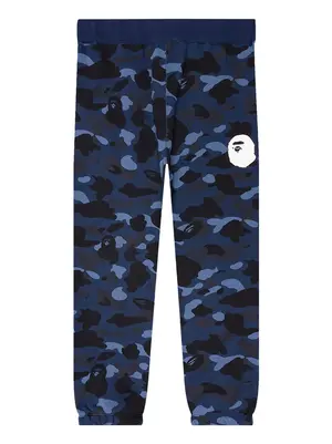 A BATHING APE Color Camo Wide Fit Sweatpants - Blue