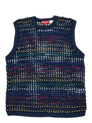 Supreme Beaded Sweater Vest - Blue