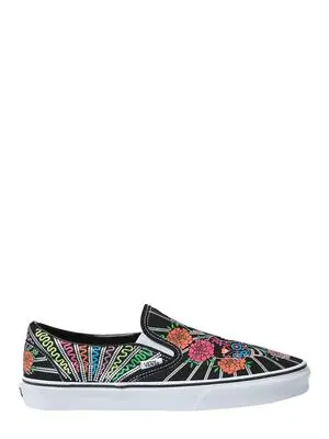 VANS Classic Slip-on 'dia De Los Muertos Floral - Black