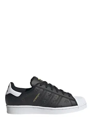 Adidas Superstar Allover Debossed Trefoils Sneakers - Black