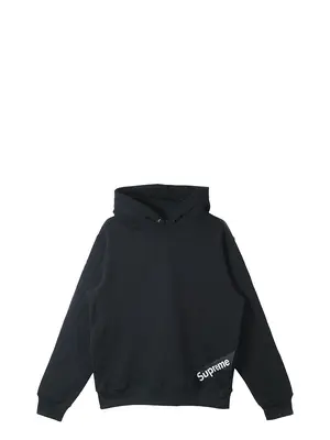 Supreme Corner Label Hooded Sweatshirt - Black