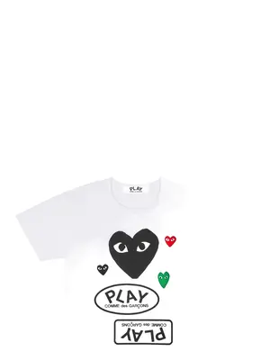 Play Comme Des Garcon Multi Logo Short-sleeve T-shirt - White