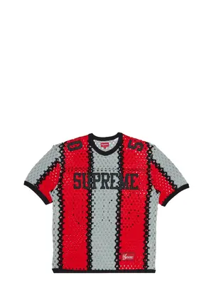 Supreme Crochet Football Jersey - Black