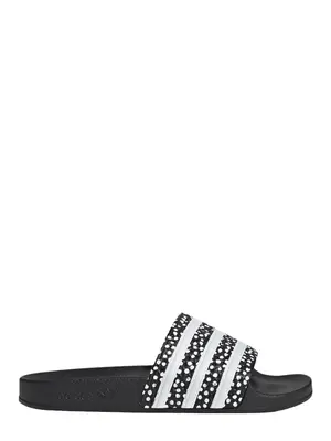 Adidas Adilette Polka-dot Slides - Black