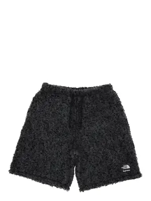 Supreme X The North Face Fleece Shorts - Black