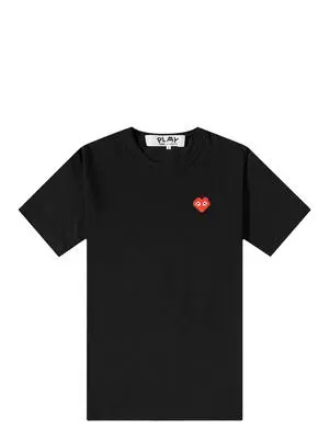 Play Comme Des Garcon X Invader Mini Logo T-shirt - Black