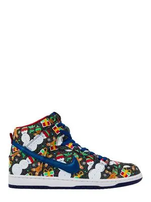 Nike Nike Concepts X SB Dunk Pro High 'Ugly Christmas Sweater' 2017 Special Box Sneakers Multicolor
