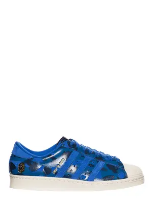 Adidas A Bathing Ape X Undefeated X Superstar 80s Camo - Blue