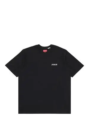 Supreme Washed Script Short-sleeve Top - Black