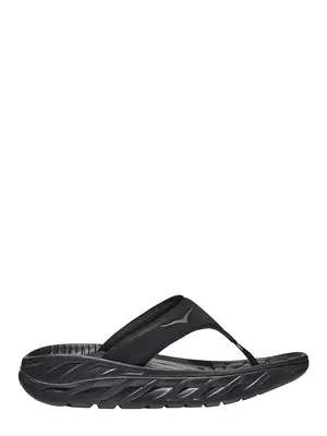 Hoka Ora Recovery Flip Slides - Black