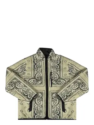 Supreme Reversible Bandana Fleece Jacket - Tan