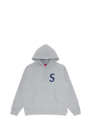 Supreme S Logo Hooded Sweatshirt - Grey
