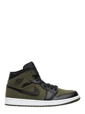 JORDAN 1 Mid High-top Sneakers - Green