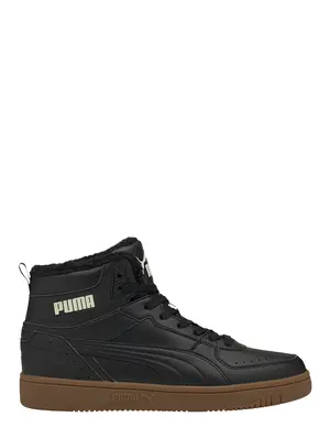 PUMA Rebound Joy Fur High-top Sneakers - Black