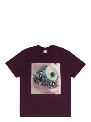 Supreme Braces Tee 'eggplant - Purple