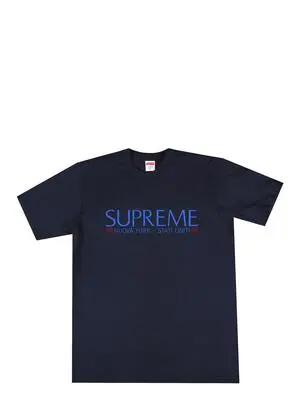 Supreme Nuova York Tee 'navy' Blue