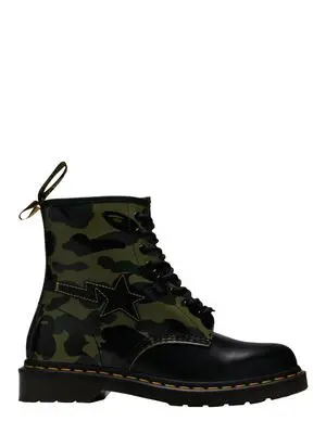 Dr. Martens A Bathing Ape X 1460 Zip 'camo' Boots - Brown