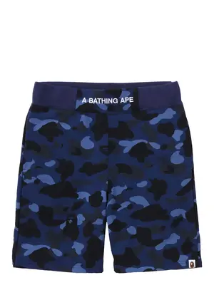 A BATHING APE Color Camo Sweatshorts Blue
