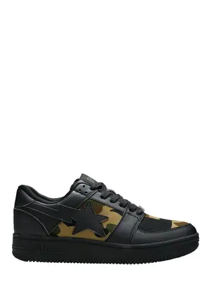 A BATHING APE Bapesta Low M1 '1st Camo' Sneakers - Black