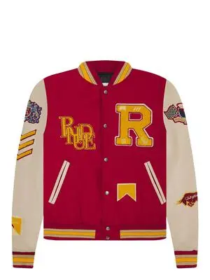 Rhude Varsity Jacket - Red