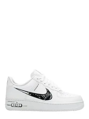 Nike Air Force 1 Low Sketch Sneakers - White