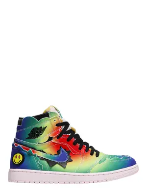 JORDAN J. Balvin X Air Jordan 1 Retro OG High Sneakers Multi-color
