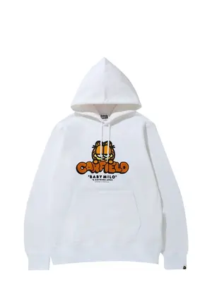 A BATHING APE X Garfield Pullover Hoodie - White