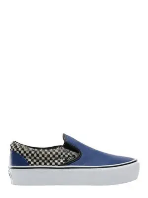 VANS Classic Slip-on Platform Sneakers - Blue