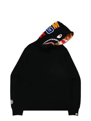 A BATHING APE Shark X Tiger Pullover Hoodie - Black