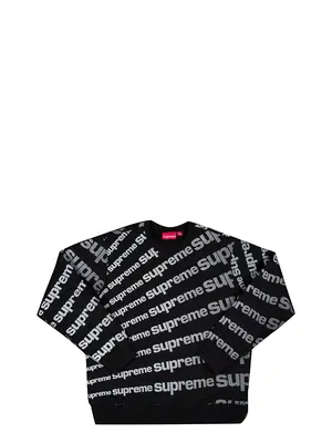 Supreme Radial Crewneck - Black