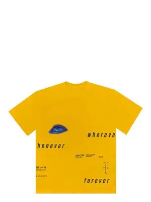 TRAVIS SCOTT Digital Eye I T-shirt - Yellow