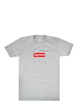 Supreme 20th Anniversary Box Logo T-shirt 'heather - Grey