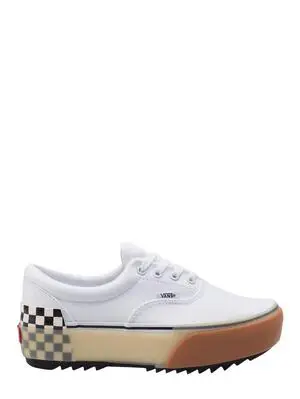 VANS Era Stacked Checkerboard Sneakers - White