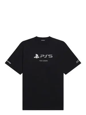 Balenciaga Playstation Boxy T-shirt - Black