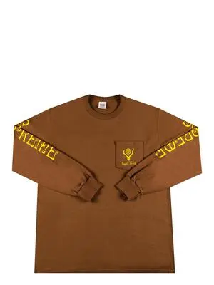 Supreme X South2 West8 Long-sleeve Pocket Tee 'brown' Brown