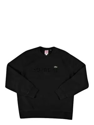 Supreme X Lacoste Crewneck 'black' Black