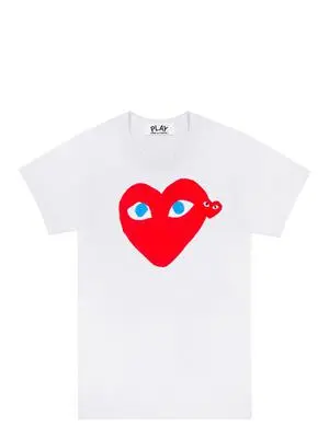 PLAY COMME DES GARCON T-shirt 'white / Red / Blue'