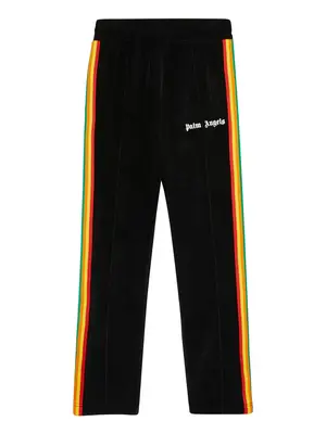 Palm Angels Rainbow Chenille Track Pants - Black