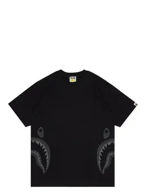A BATHING APE Side Shark Tee - Black