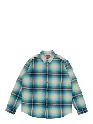 Supreme Shadow Plaid Flannel Shirt - Blue