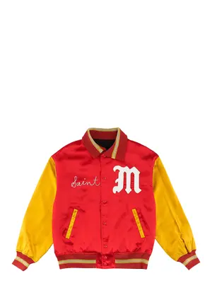 SAINT MXXXXXX Saint Varsity Jacket - Red