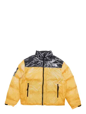 Supreme X The North Face Printed Nuptse Jacket - Yellow