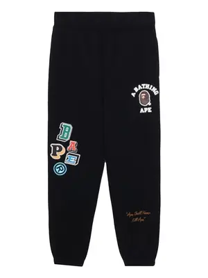 A BATHING APE Multi Fonts Sweatpants - Black