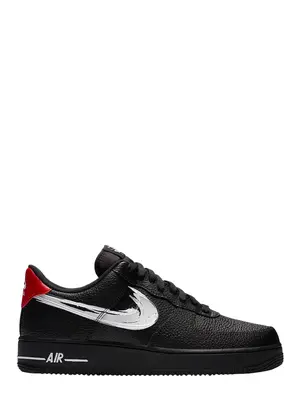 Nike Air Force 1 Low 'brushstroke' Sneakers - Black