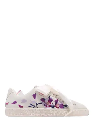 PUMA Suede Heart Flowery Sneakers - Cream