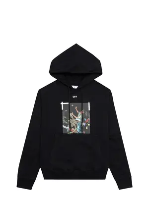 Off-White Pascal Print Slim Hoodie - Black
