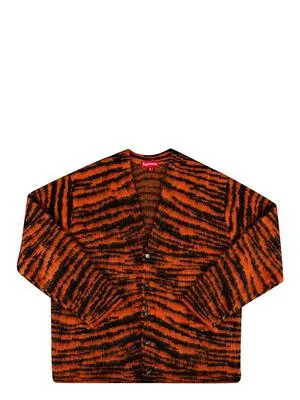 Supreme Brushed Mohair Cardigan - Orange