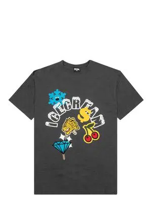 ICECREAM Melted Short Sleeve Knit - Grey