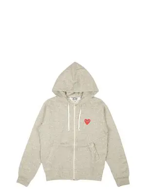 Play Comme Des Garcon Comme Des Garçons PLAY Multi Heart Hoodie Grey