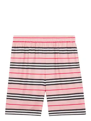 Supreme X Burberry Icon Stripe Silk Twill Shorts - Pink